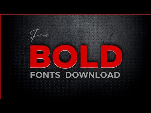 Best Free Bold Fonts For Designers | best fonts for thumbnails | 2021