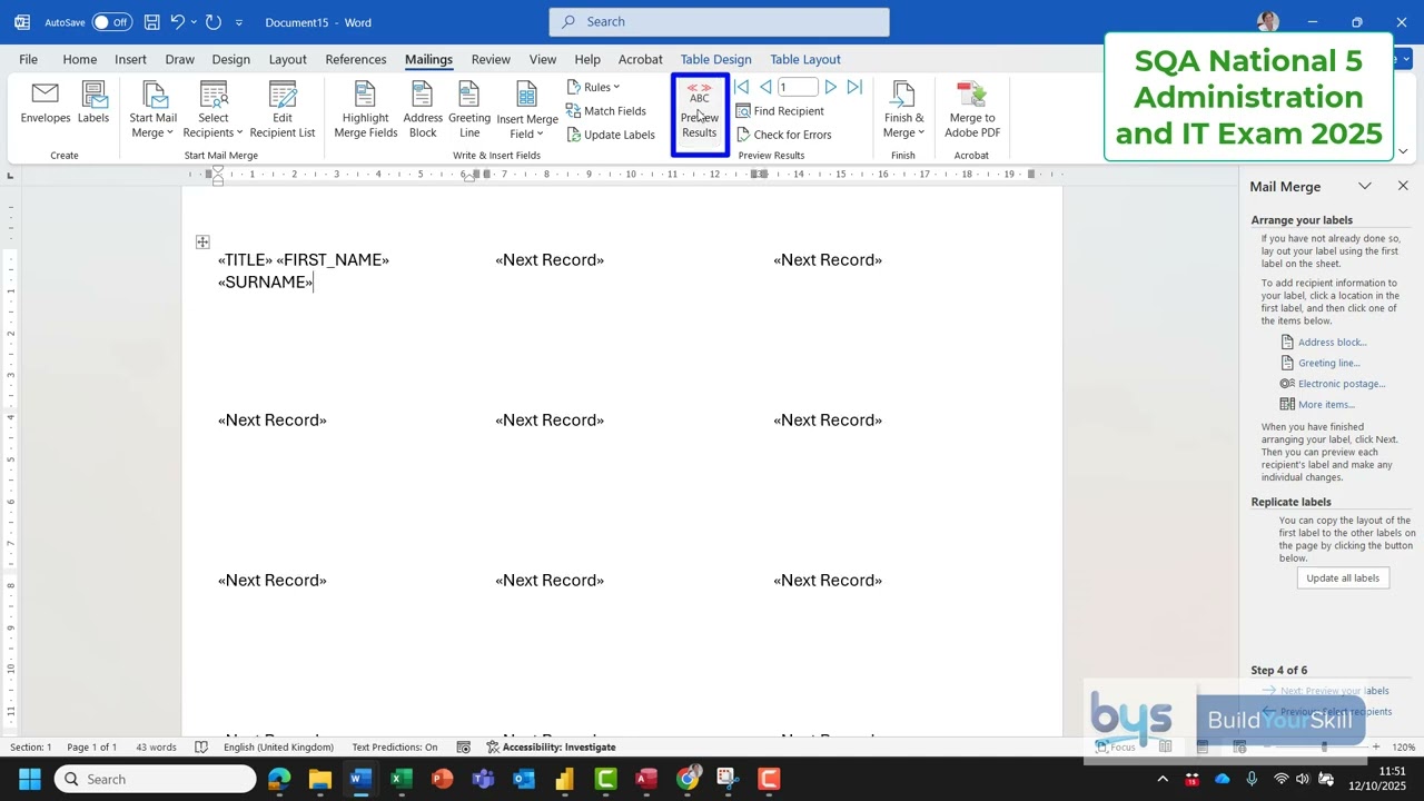 2025 N5 Admin & IT Exam | Task 1.d