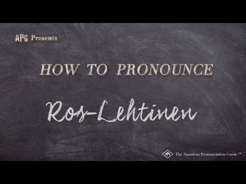 How to Pronounce Ros-Lehtinen (Real Life Examples!)