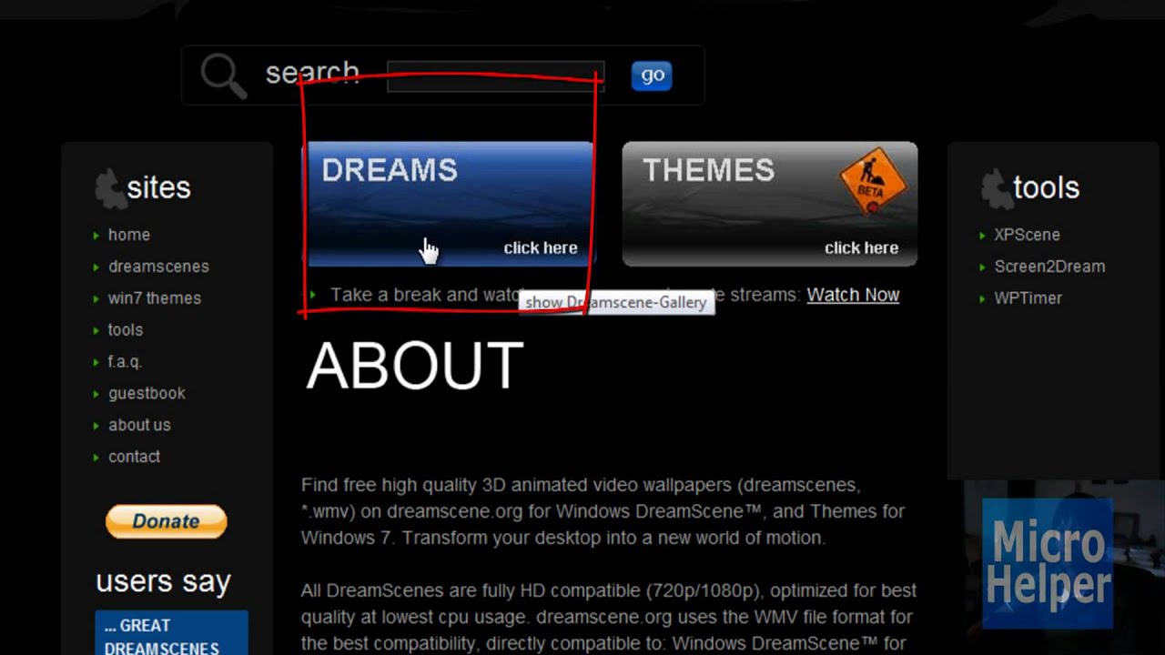 Dreamscene Backgrounds for Windows 7 & Vista