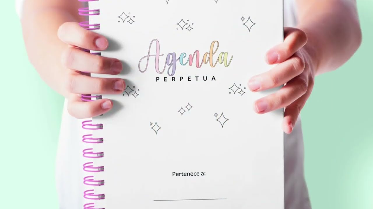 Agenda perpetua para imprimir GRATIS - Agenda sin fechas 2023 - 2024