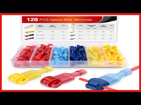 Great product - Nilight - 50004R 120 Pcs/60 Pairs Quick Splice Wire Terminals T-Tap Self-stripping