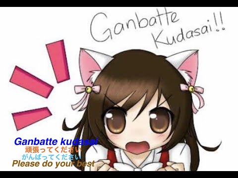 Easy japanese words Umaku iku to ii desu ne Daijoubu desu ka and etc...