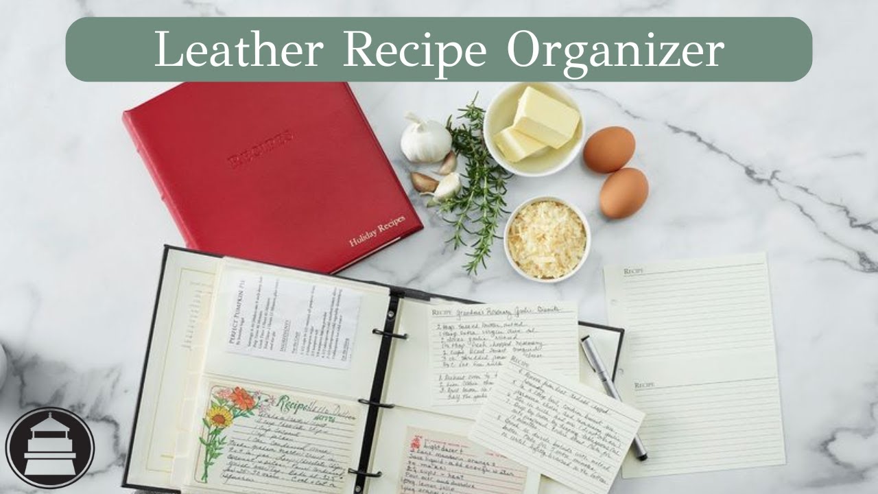 Leather Recipe Organizer | Gallery Leather