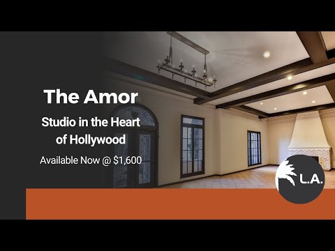 Studio in the Heart of Hollywood @ $1,600 | The Amor, Los Angeles Apartment For Rent