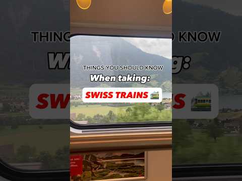 WATCH THIS BEFORE TAKING SWISS TRAINS! #swisspublictransport #swisstrains #shorte