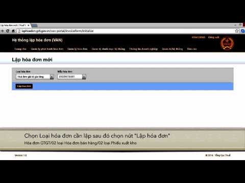 Thông báo phát hành và Lập hóa đơn xác thực