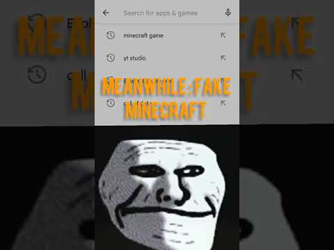 Real Minecraft and Fack Minecraft downloader in play store ????????????