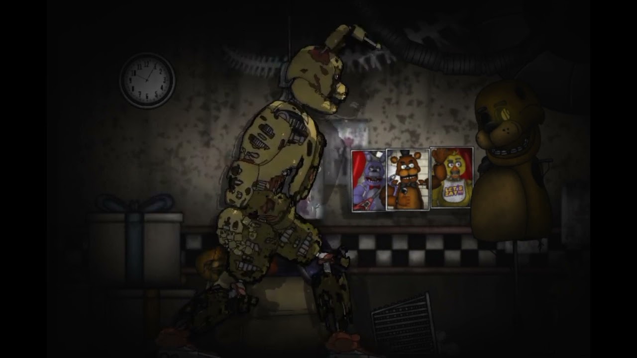 [Dc2/FNAF] test springtrap.And the shadows returned.