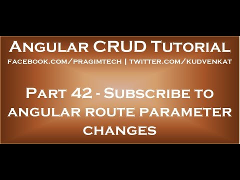 Subscribe to angular route parameter changes