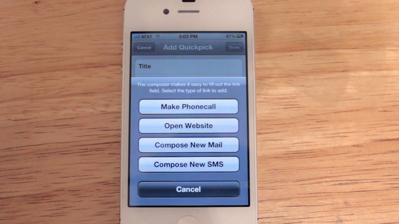 QuickPick Application Demo