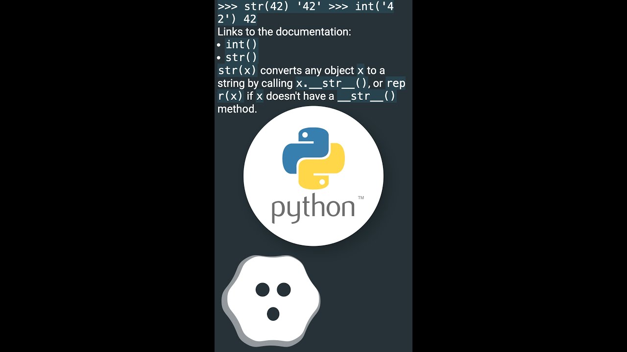 Convert integer to string in Python #shorts