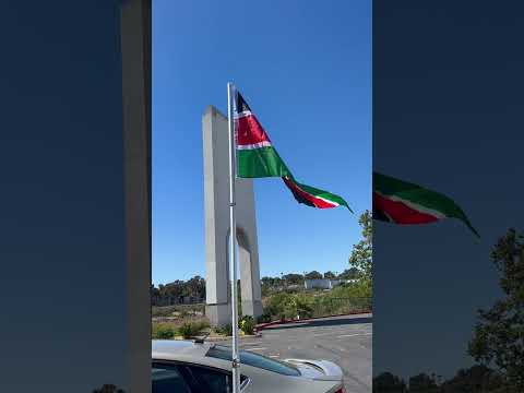 Flag of Kenya flying high #africa #flags #nationalflag #kenya