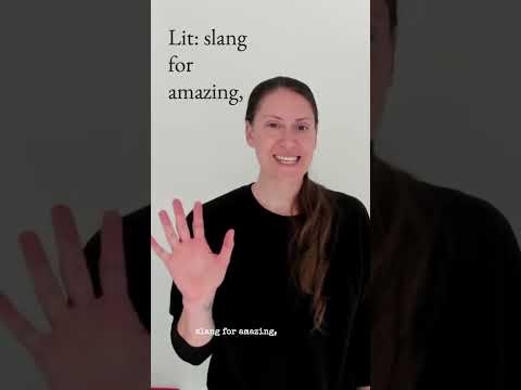 Word of the day: Lit