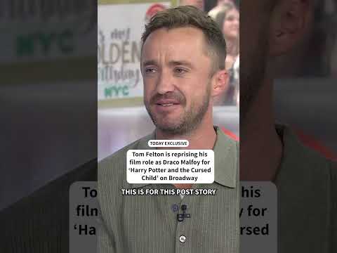 EXCLUSIVE: Tom Felton is reprising his film role as Draco Malfoy for his Broadway Debut 🐍💚