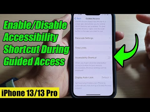 iPhone 13/13 Pro: How to Enable/Disable Accessibility Shortcut During Guided Access