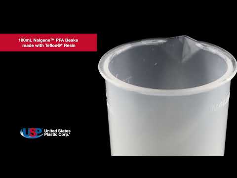 100mL Nalgene™ PFA Beaker made with Teflon™* Resin | U.S. Plastic Corp.