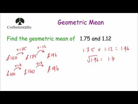 Geometric Mean - Corbettmaths