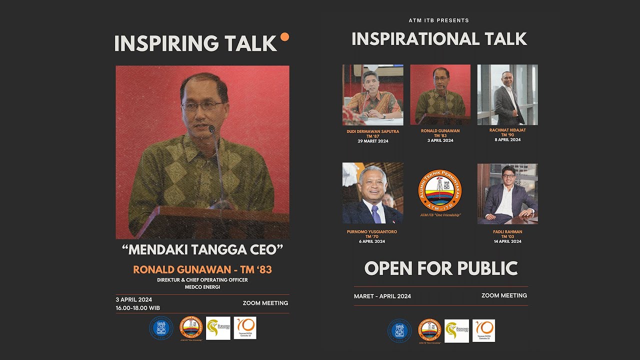 [INSPIRATIONAL TALK 2024 CHAPTER 2] - MENDAKI TANGGA CEO (by Ronald Gunawan TM'83)