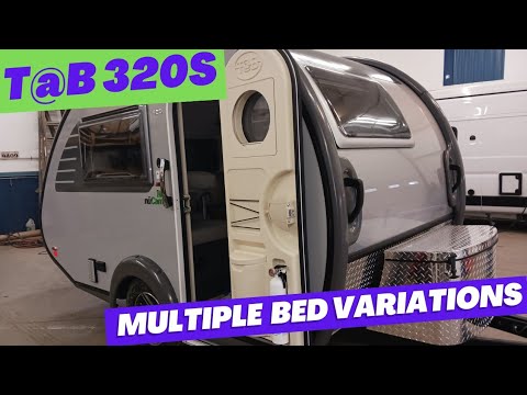 #RVLIFE // Multiple bed variations in the T@B 320S TEARDROP camper by Nucamp RV