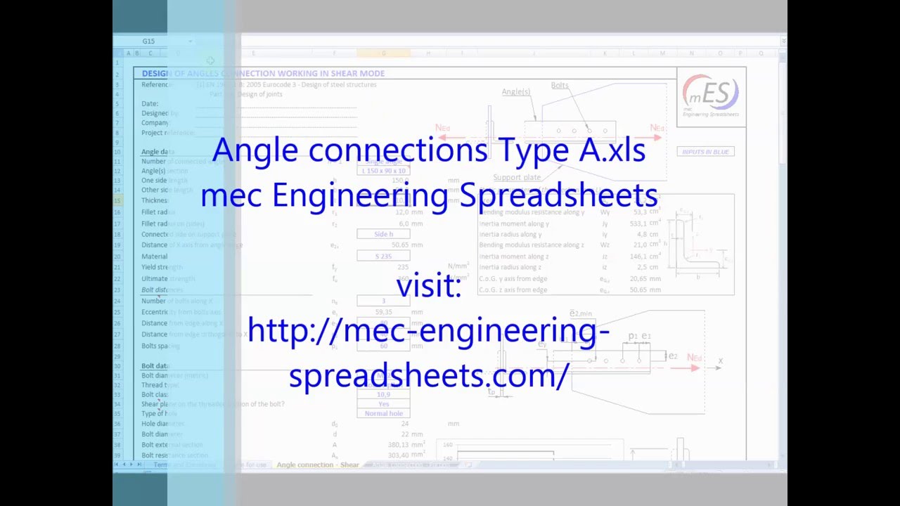 Angle connections Type A (XLS) - mES