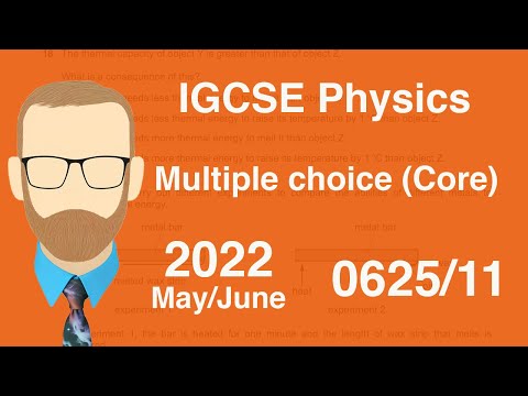 2022 IGCSE Physics Multiple Choice (Core) 0625/11