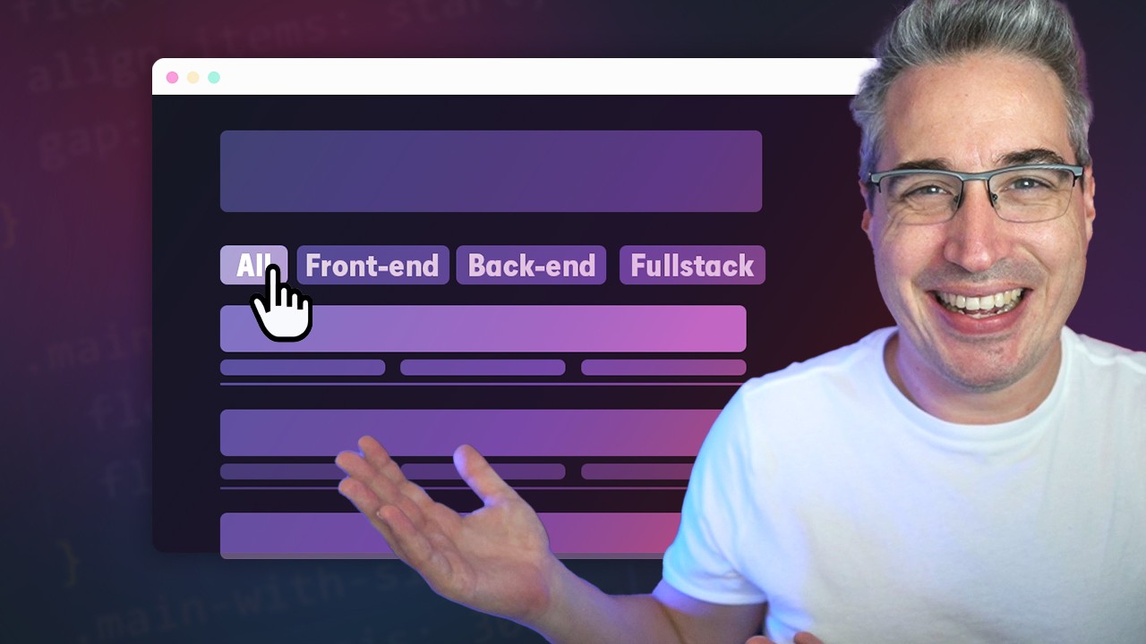 Tab filtering animation with view transitions / HTML, CSS & JS