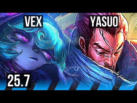 VEX vs YASUO (MID) | 11/3/8, Rank 13 Vex | NA Grandmaster | 25.7