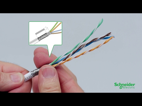 How to Connect S-One Shielded Connector with S-FTP Cable? | Schneider Electric