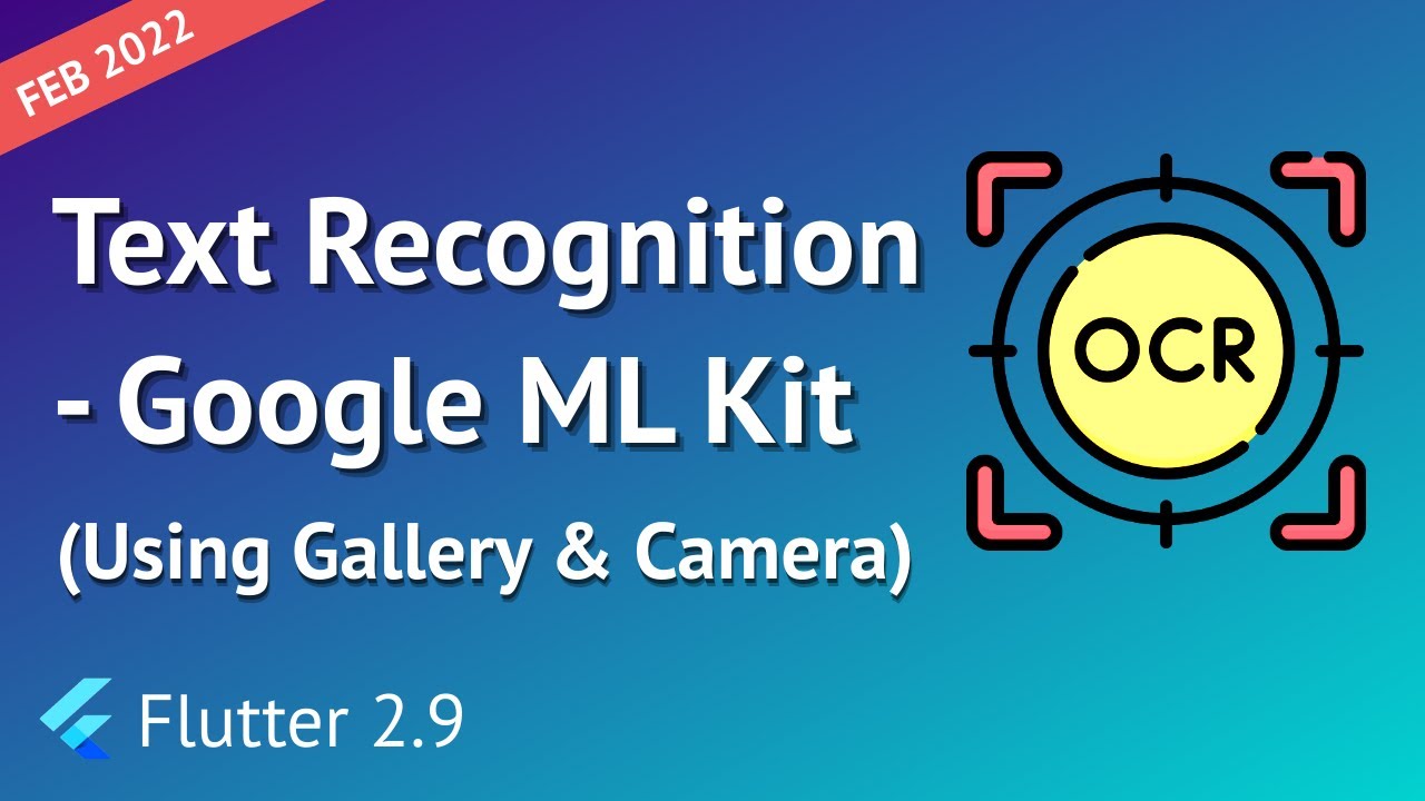 Flutter - Text Recognition using Google ML Kit | Flutter Recognize Text using Google ML Kit