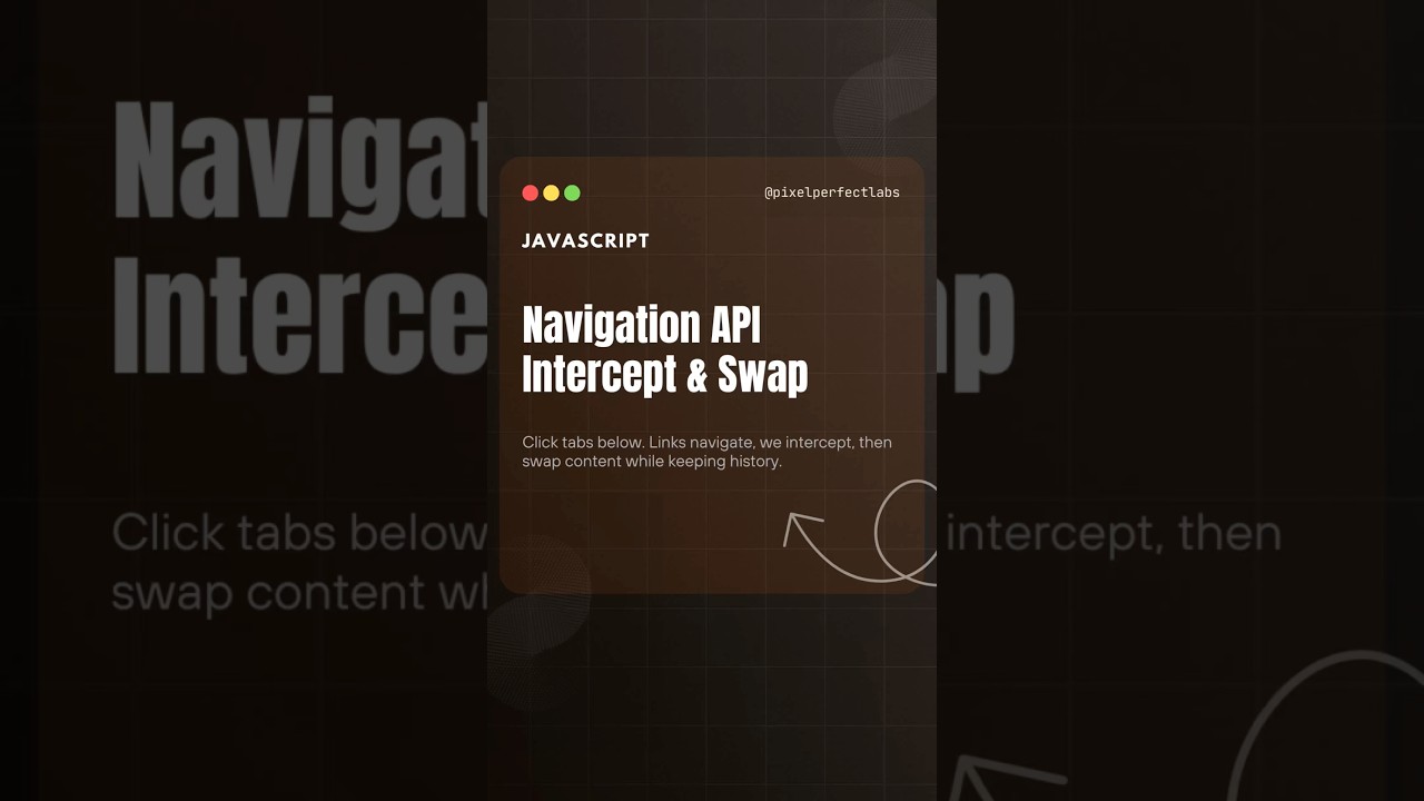 Intercept Links & Swap Content with Ease #frontend #vanillajs