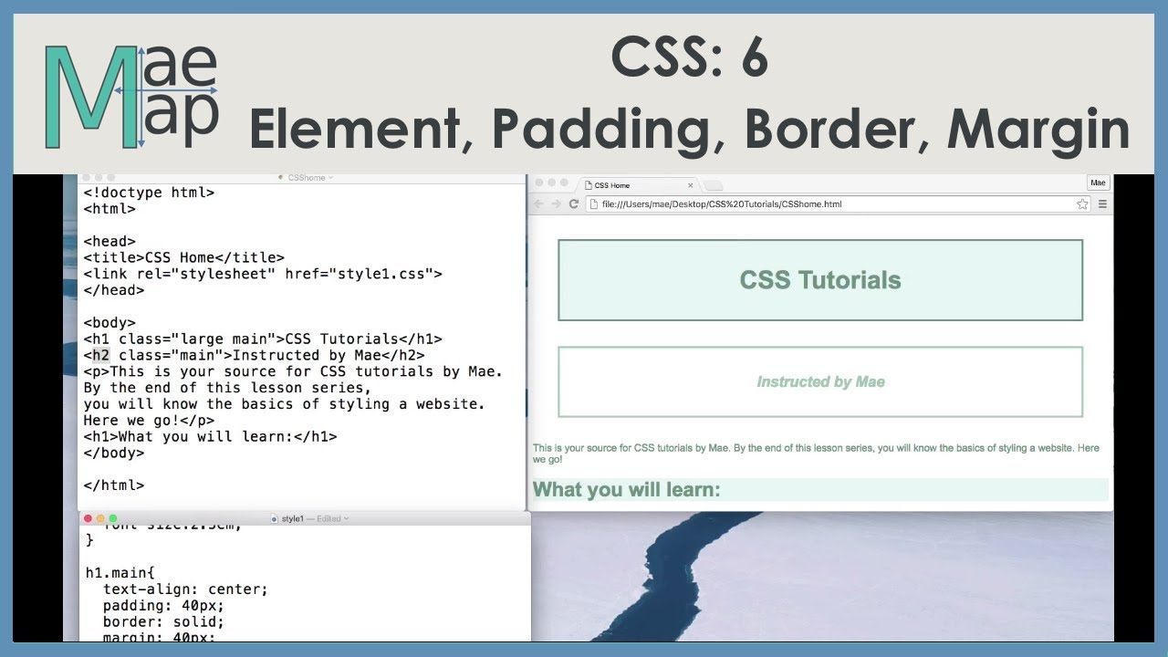 CSS 6: Element Padding Border Margin