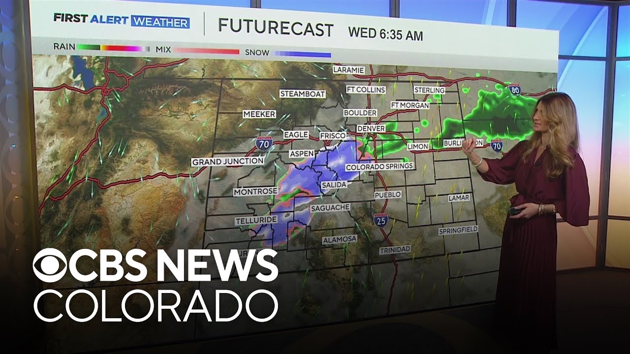 Another cool day across Colorado with rain chances for Denver and some light mountain snow
