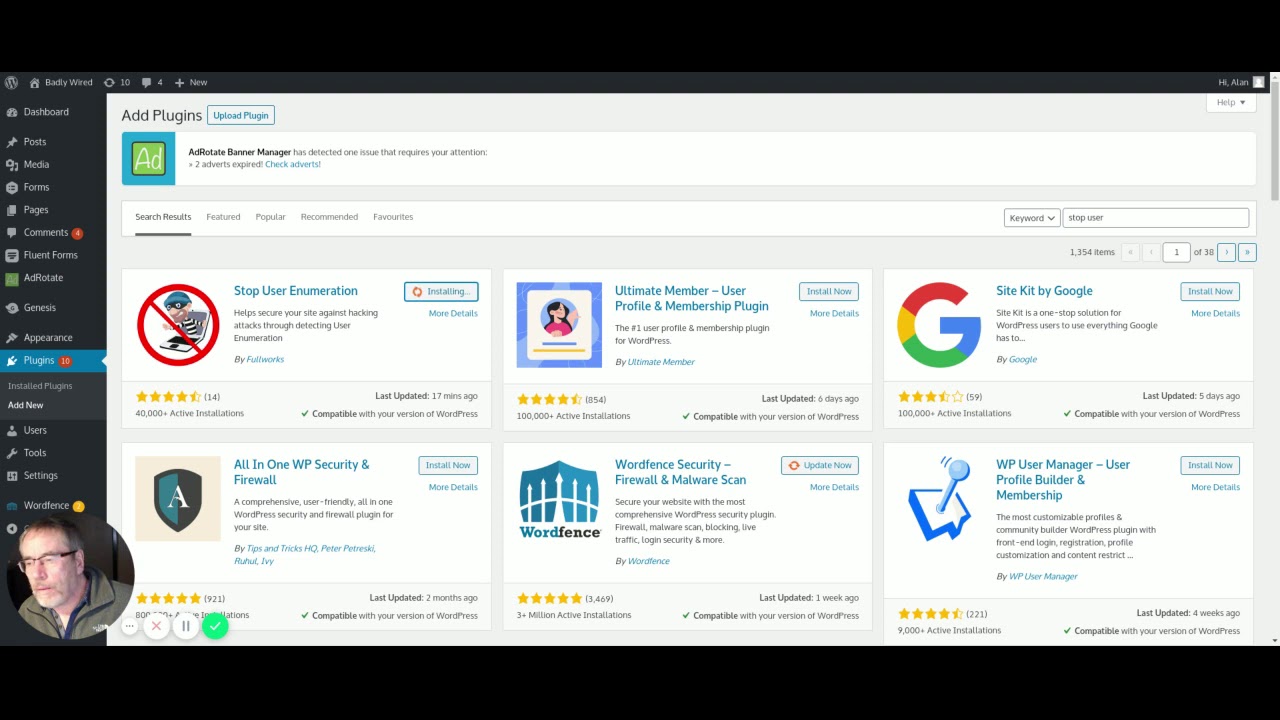 Installing Stop User Enumeration Plugin