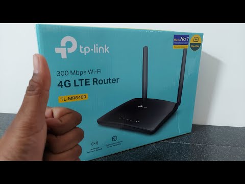 tp link TLMR6400/4g wifi router unbox and overview