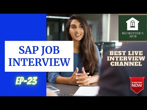 SAP JOB INTERVIEW - SAP SECURITY CONSULTANT