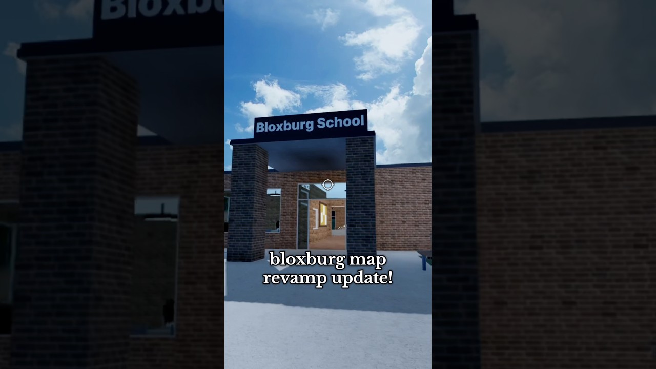 THE NEW BLOXBURG MAP REVAMP IS OUT!! THERES A SCHOOL!  #roblox #bloxburg #welcometobloxburg