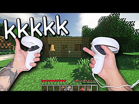 Comprei um VR e entrei no MINECRAFT