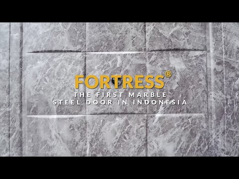 Pintu Baja Motif Marble pertama di Indonesia