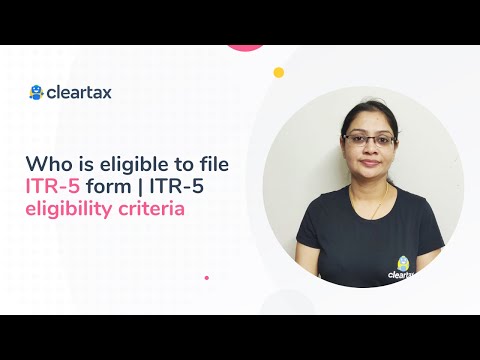 Who is eligible to file ITR-5 form | Firms, LLPs, AOP BOI, Estate of Deceased/Insolvent