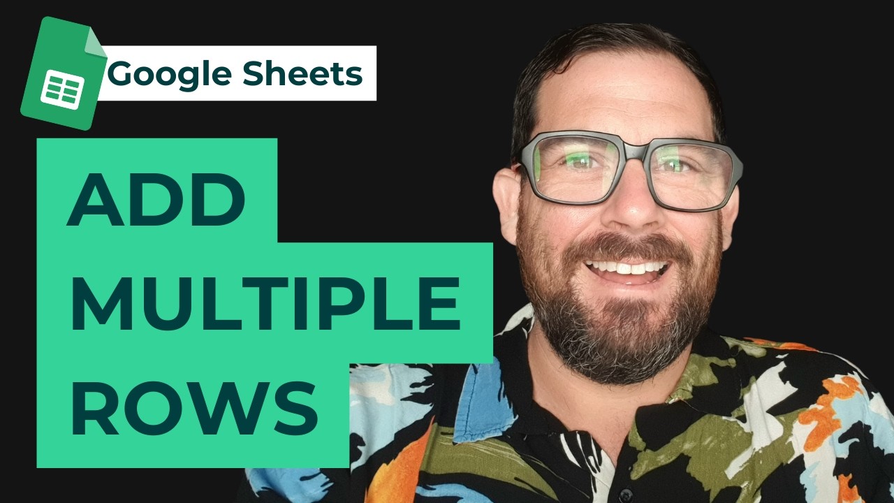 How to Insert Multiple Rows in Google Sheets   [Easy to Hard]