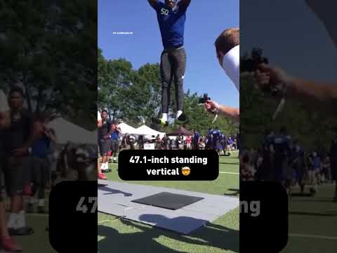 Never forget when Josh Imatorbhebhe broke the NFL standing vertical jump record 👀 #shorts