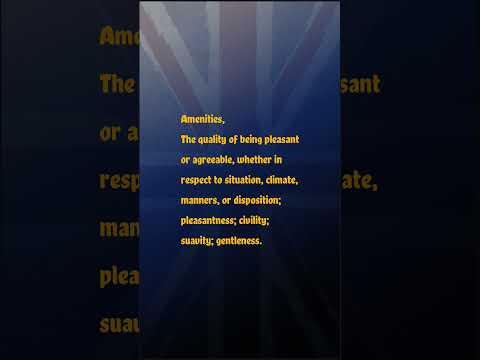 Amenities Pronunciation & Meaning British English #english #pronunciation #britishaccent