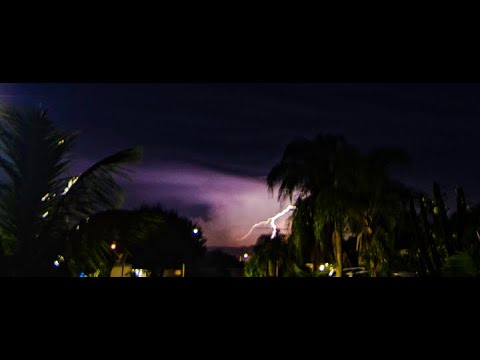 lightning east of area code 321, timelapse