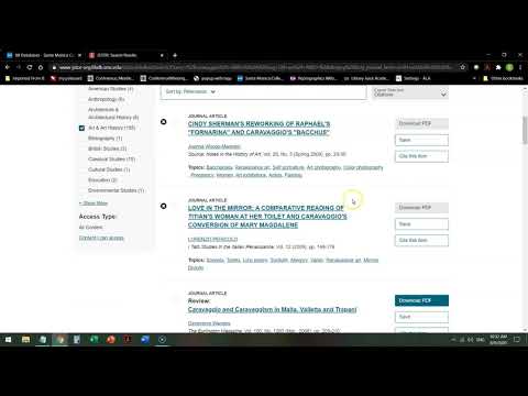 How to Search JSTOR