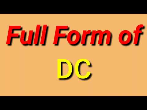 Full form of DC
