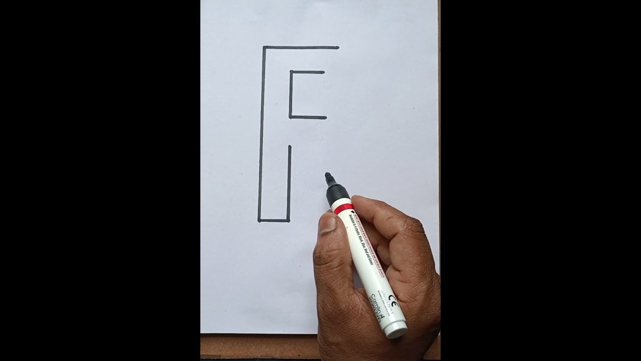 How to Draw 3D Letter R | Drawing Easy Step by Step | #short