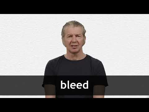 BLEED definition and meaning | Collins English Dictionary