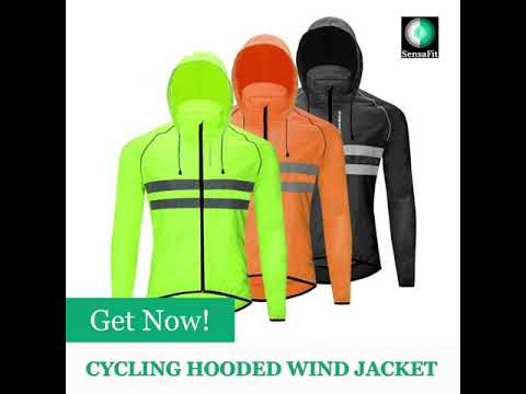Cycling Hooded Windbreaker Jacket #Shorts