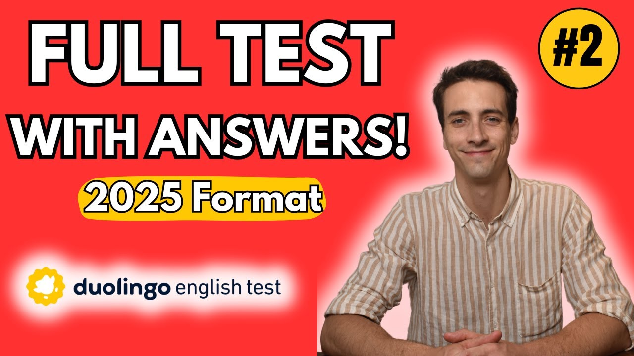 2024 Duolingo English Test - Full Test (with Answers!) #2